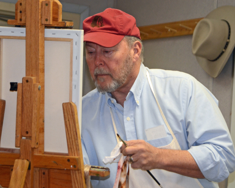 Don at Easel – Senator Frank L. Madla, Jr. Natural Area